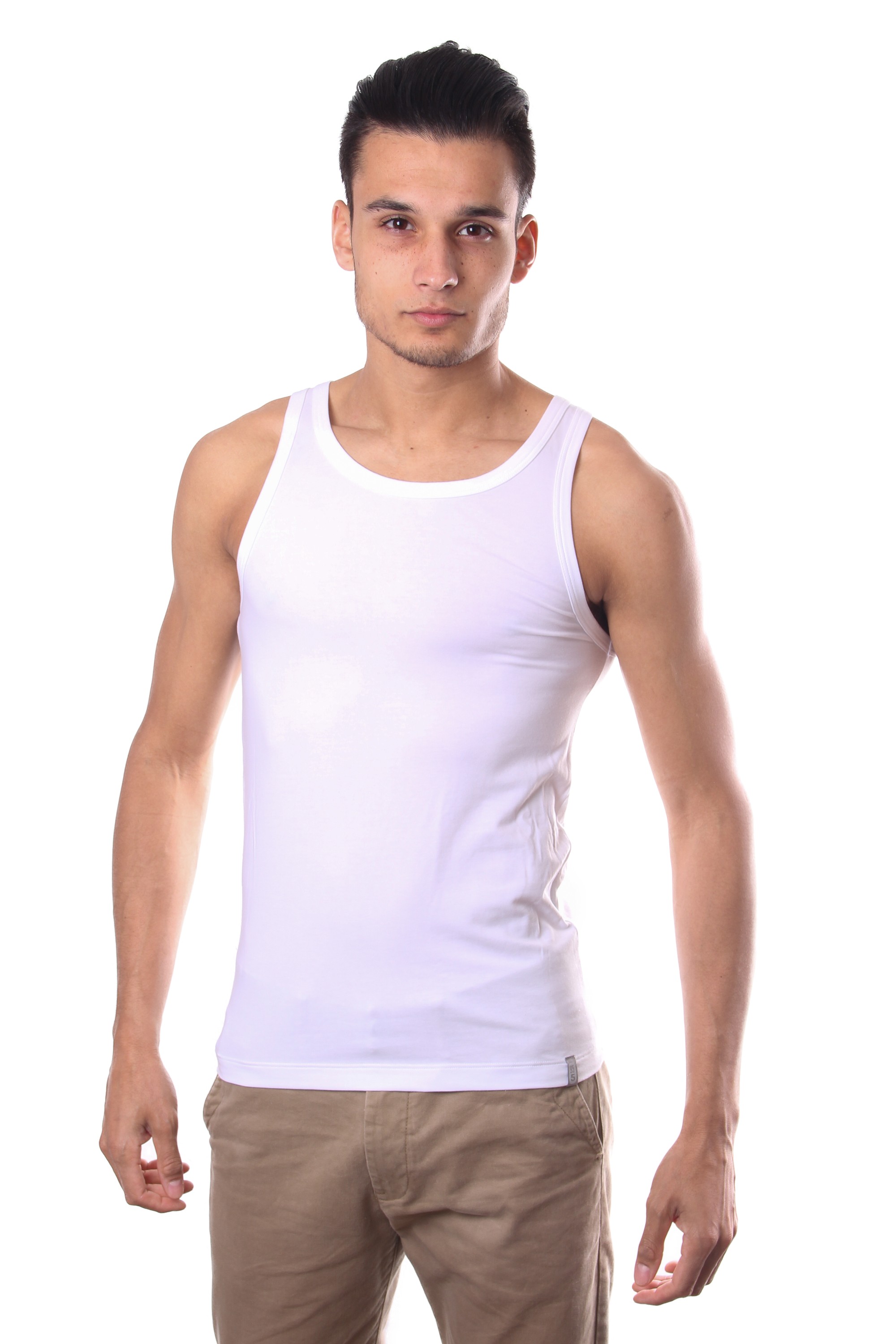 Schiesser Men Singlet Shirt White