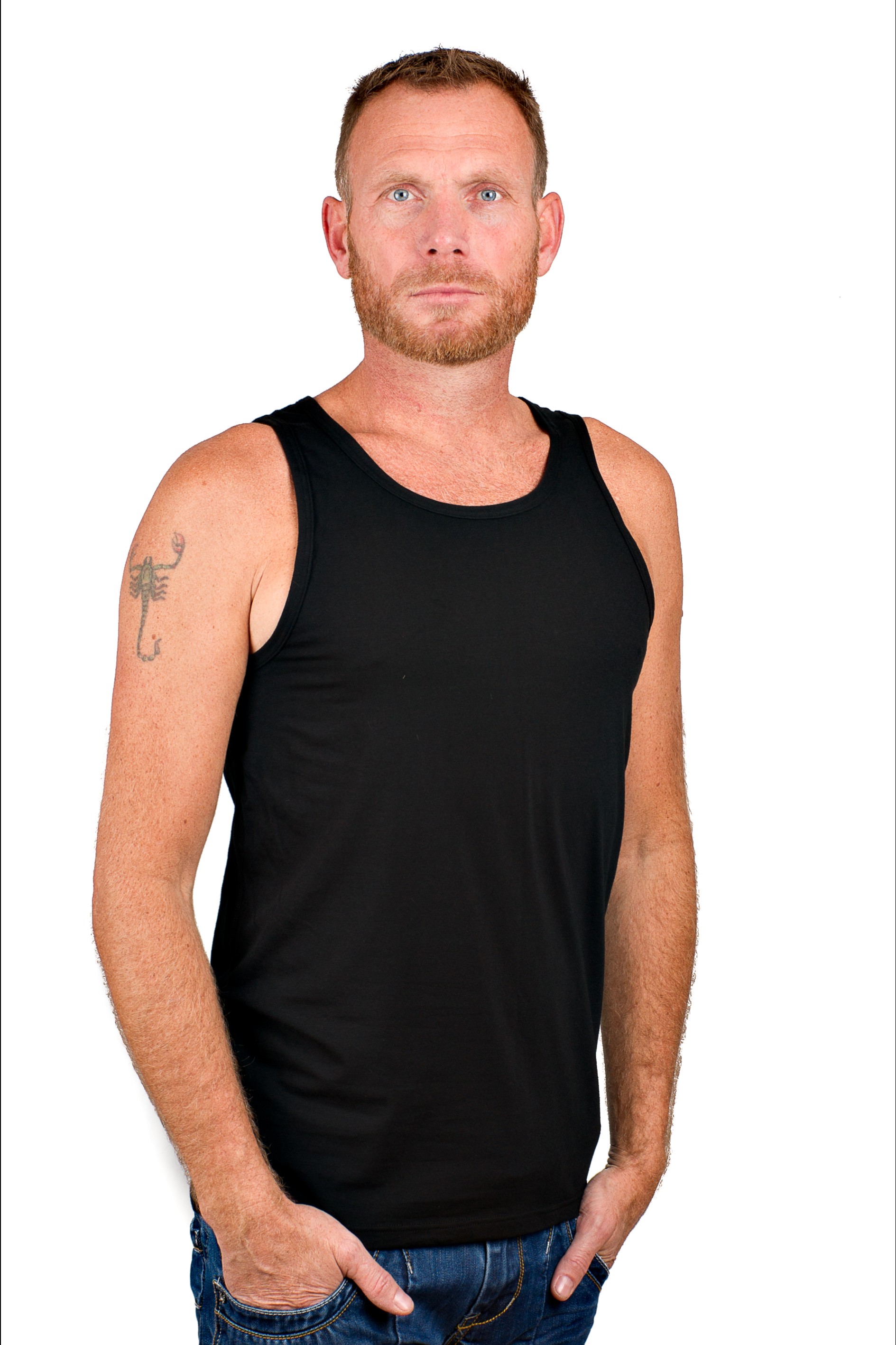 RJ Bodywear Men Singlet Black