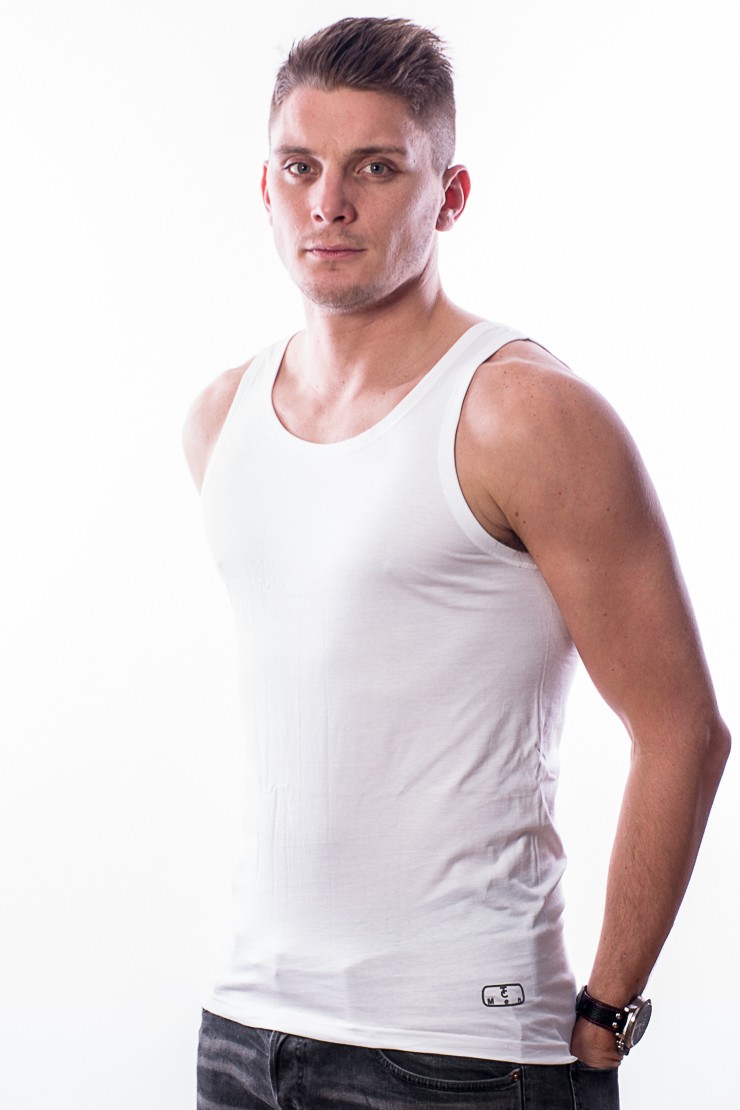 Ten Cate Men Basic Singlet White ( 2 pack )